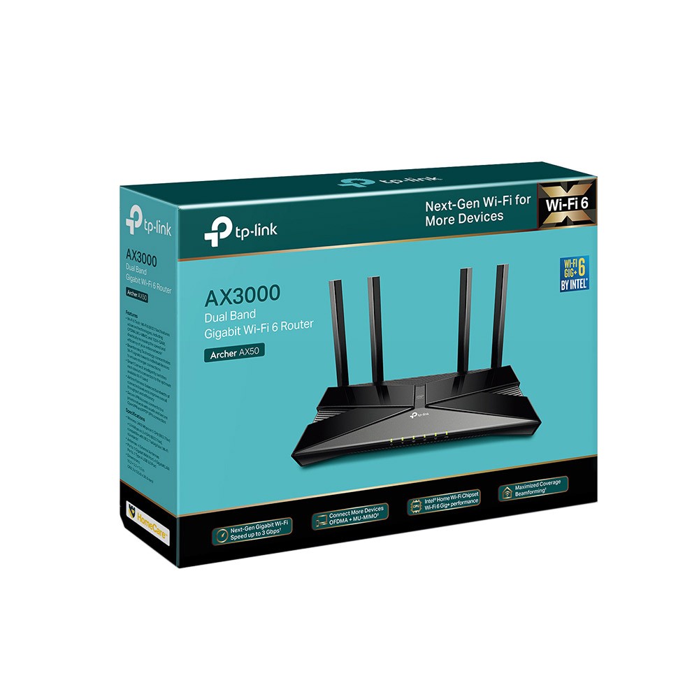 เราเตอร์ TP-Link Archer AX50 AX3000 Dual Band Gigabit Wi-Fi 6