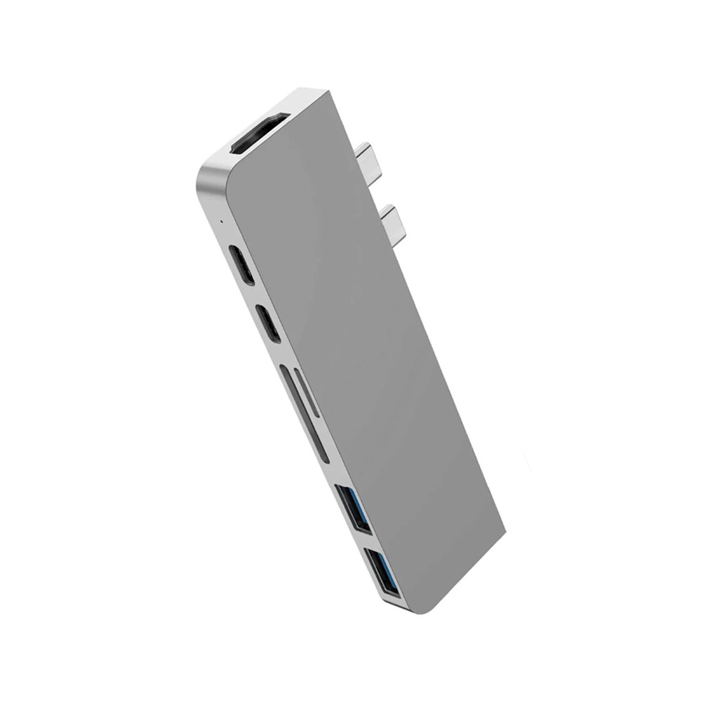 HyperDrive Port Hub USB-C DUO 7-in-2 Space Gray