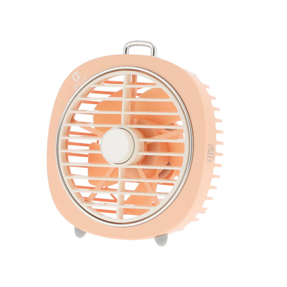 พัดลมตั้งโต๊ะ QPLUS Firefly Night Light Fan Pink