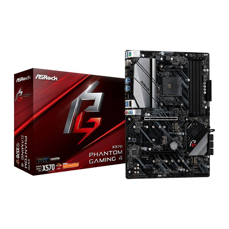 เมนบอร์ด ASRock Mainboard X570 Phantom Gaming 4 AM4