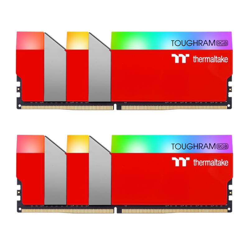 แรมพีซี Thermaltake Ram PC DDR4 16GB/3600MHz. CL18 (8GBX2) TOUGHRAM RGB ...
