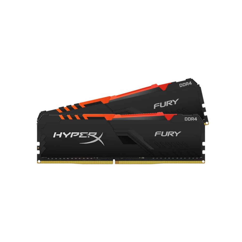 แรมพีซี Kingston Ram PC DDR4 32GB/3600MHz.CL18 (16GBx2) HyperX FURY RGB