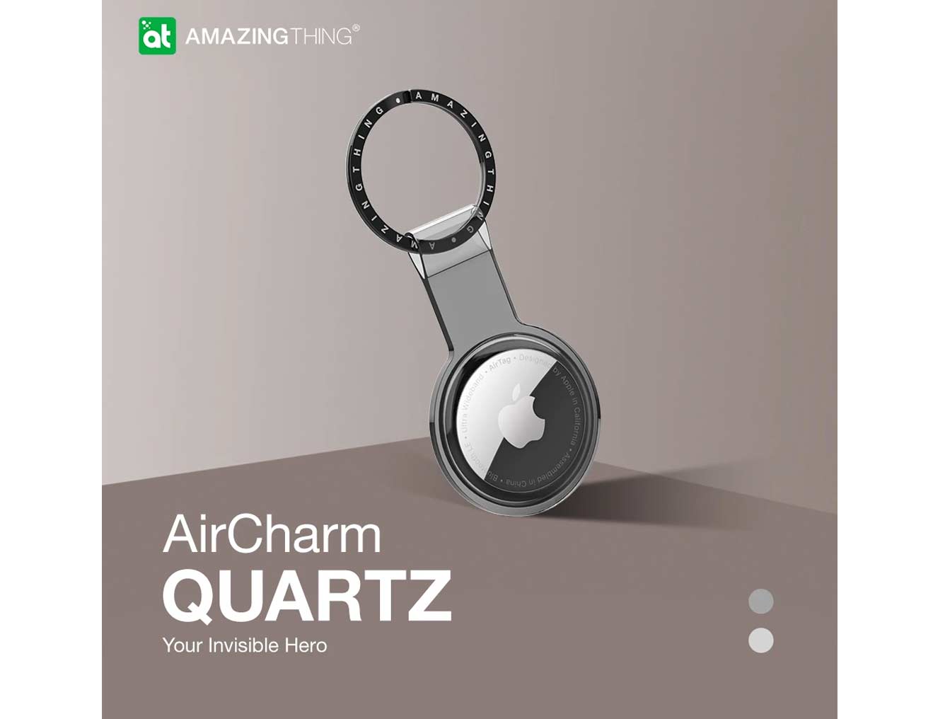 เคส AMAZINGthing AirTag รุ่น AirCharm Quartz สี Clear Black | Education ...