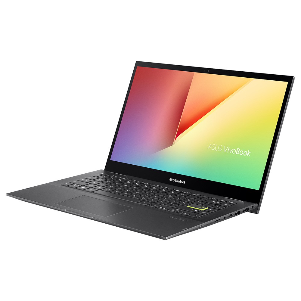 โน๊ตบุ๊คบางเบา Asus Notebook VivoBook Flip 14 TP470EA-EC002TS Black