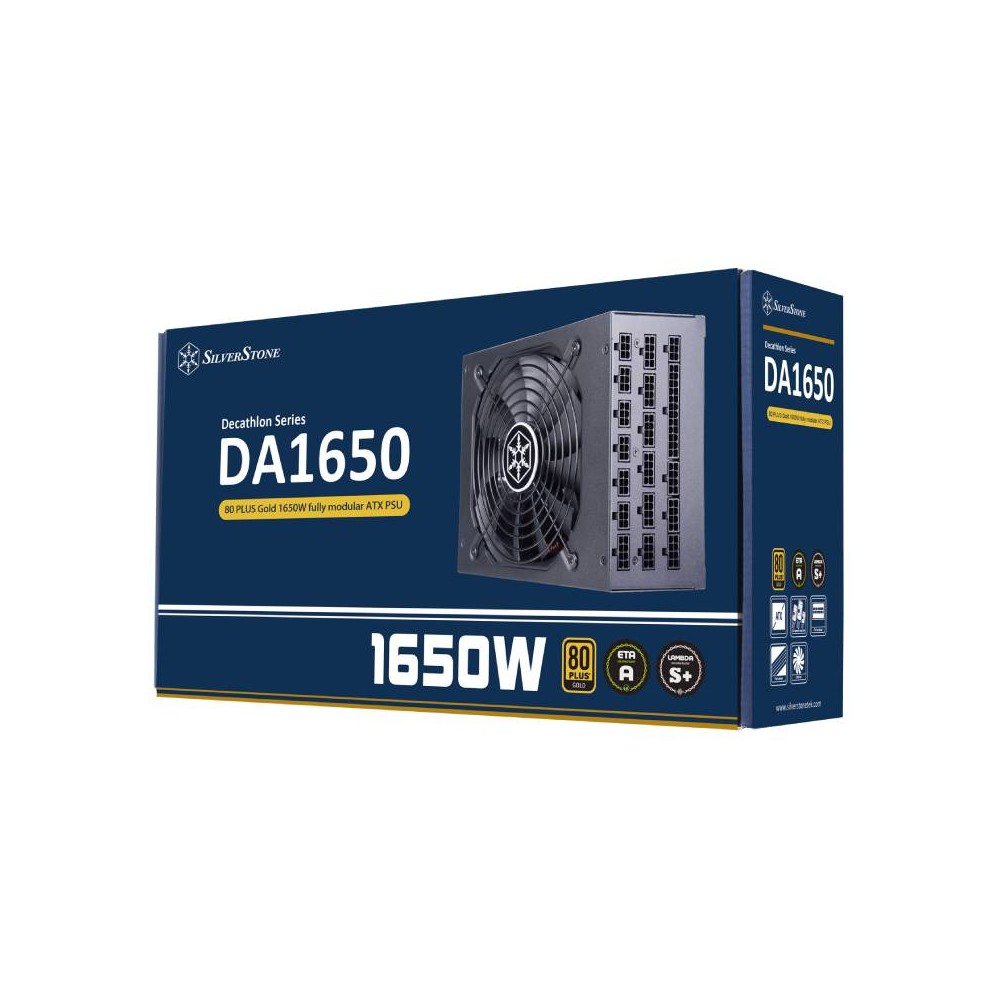 อุปกรณ์จ่ายไฟ SilverStone Power Supply DA1650 1650Watt 80+ Gold - 5 Year