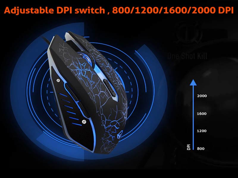 เกมมิ่งเม้าส์ MeeTion Gaming Mouse MT-M930 Black