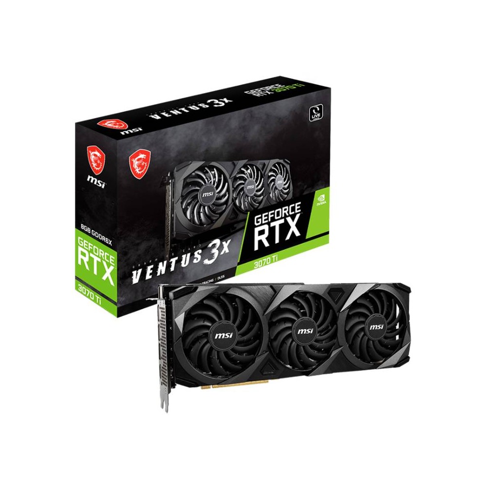 กราฟฟิคการ์ด MSI VGA GeForce RTX 3070 Ti VENTUS 3X OC 8GB GDDR6X 256-bit