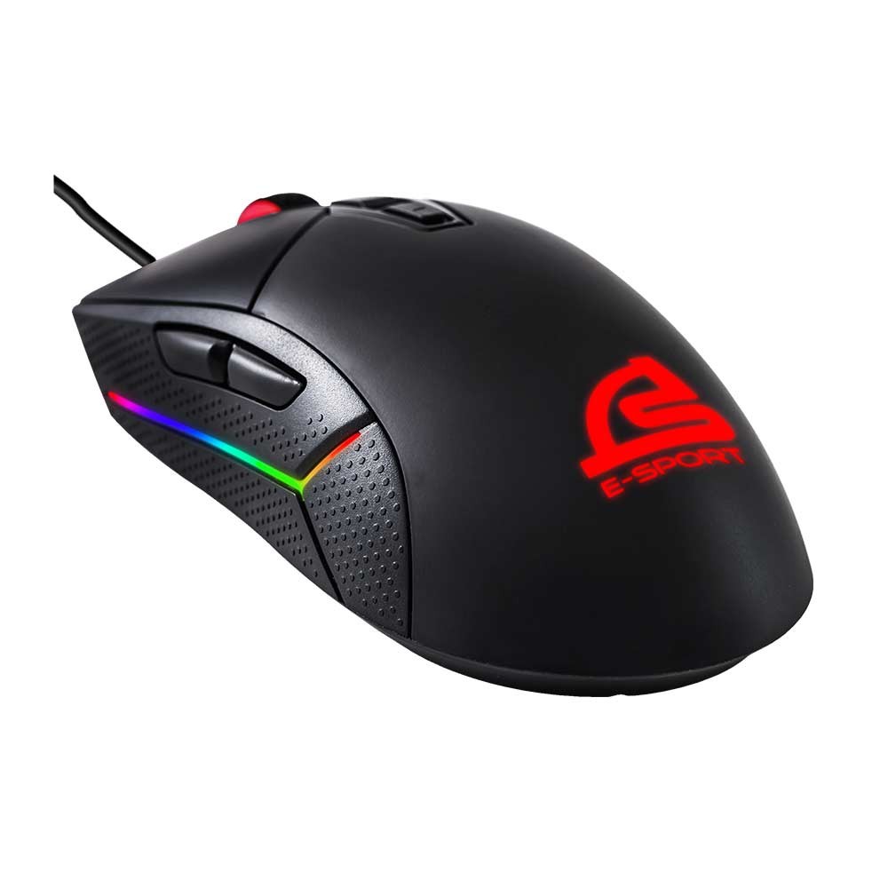 เมาส์เกมมิ่งเกียร์ Signo Gaming Mouse Macro Langer GM-962 Black