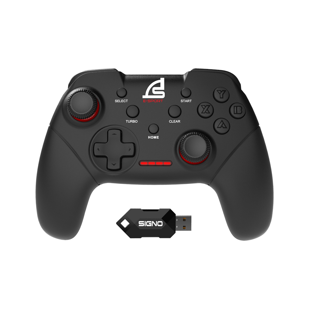 จอยสติ๊ก Signo Gaming Controller Wireless Modelos WC-691 Black