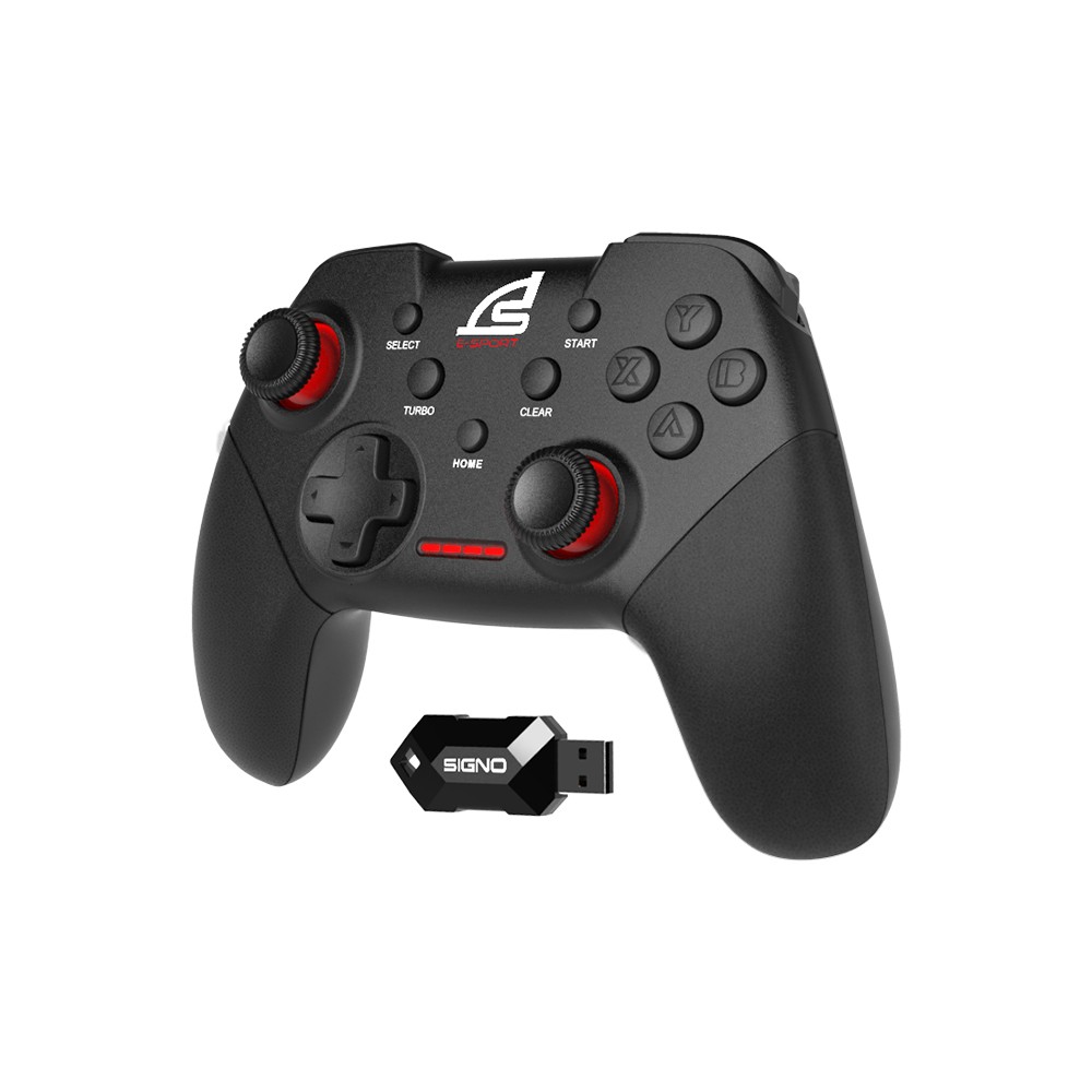 จอยสติ๊ก Signo Gaming Controller Wireless Modelos WC-691 Black