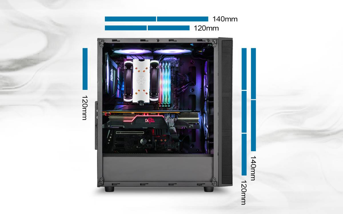 เคสคอมพิวเตอร์ SilverStone Computer Case FARA R1 PRO White