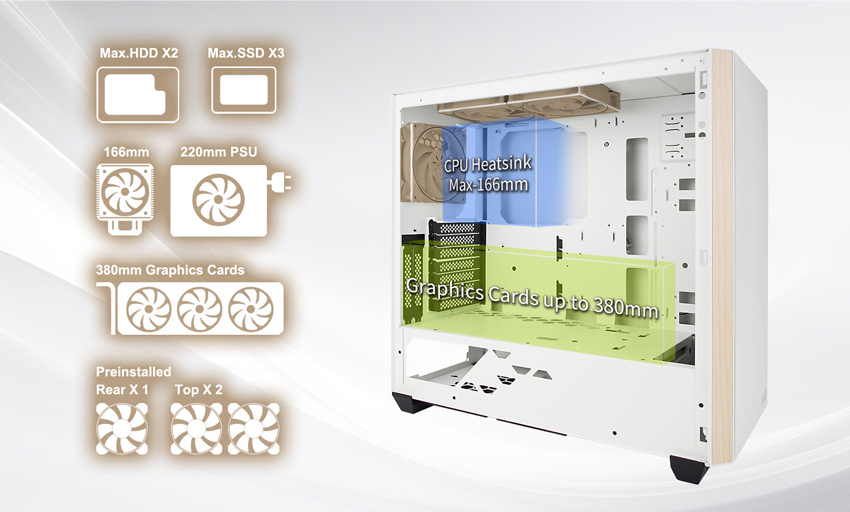 InWin Computer Case 216 White (Limited)