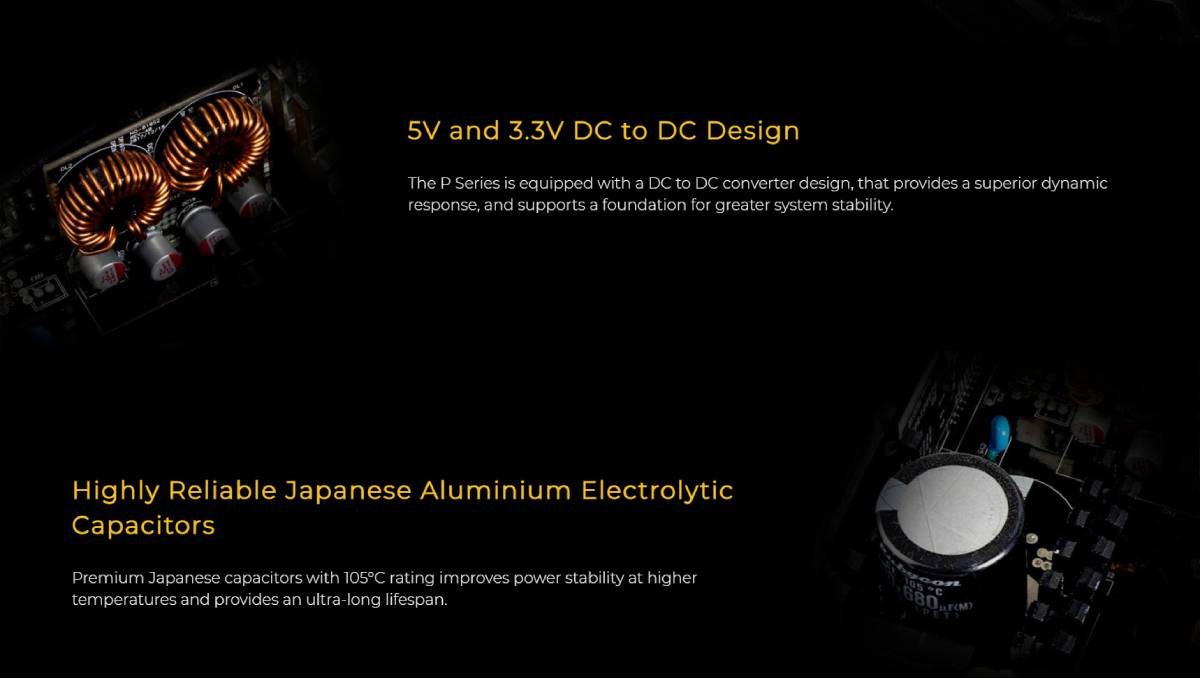 อุปกรณ์จ่ายไฟ InWin Power Supply P75 750Watt - 5 Year