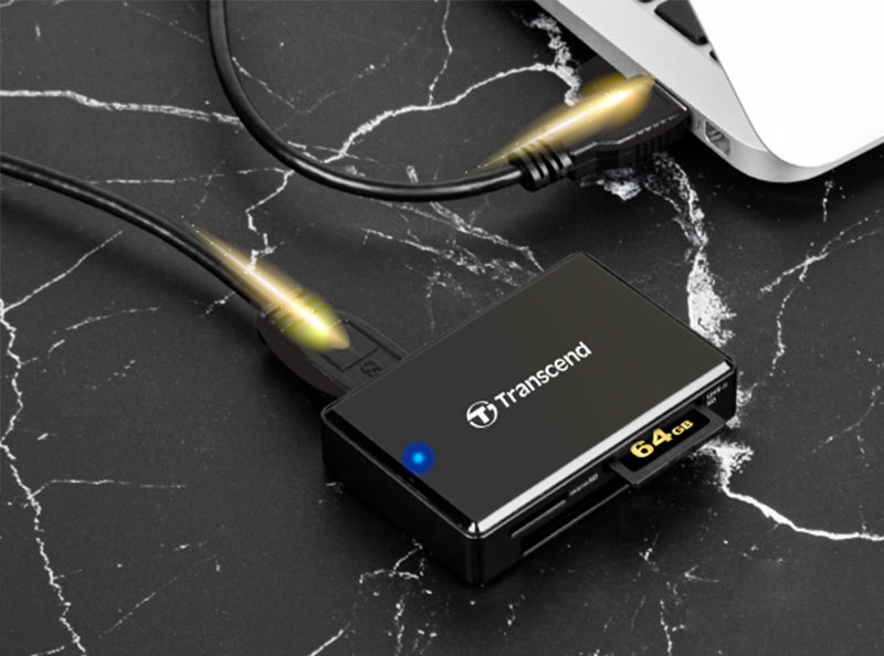 Transcend Port Hub (TS-RDF9K2) Black