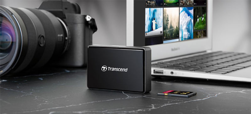 การ์ดรีดเดอร์ Transcend Card Reader (TS-RDF9K2) Black