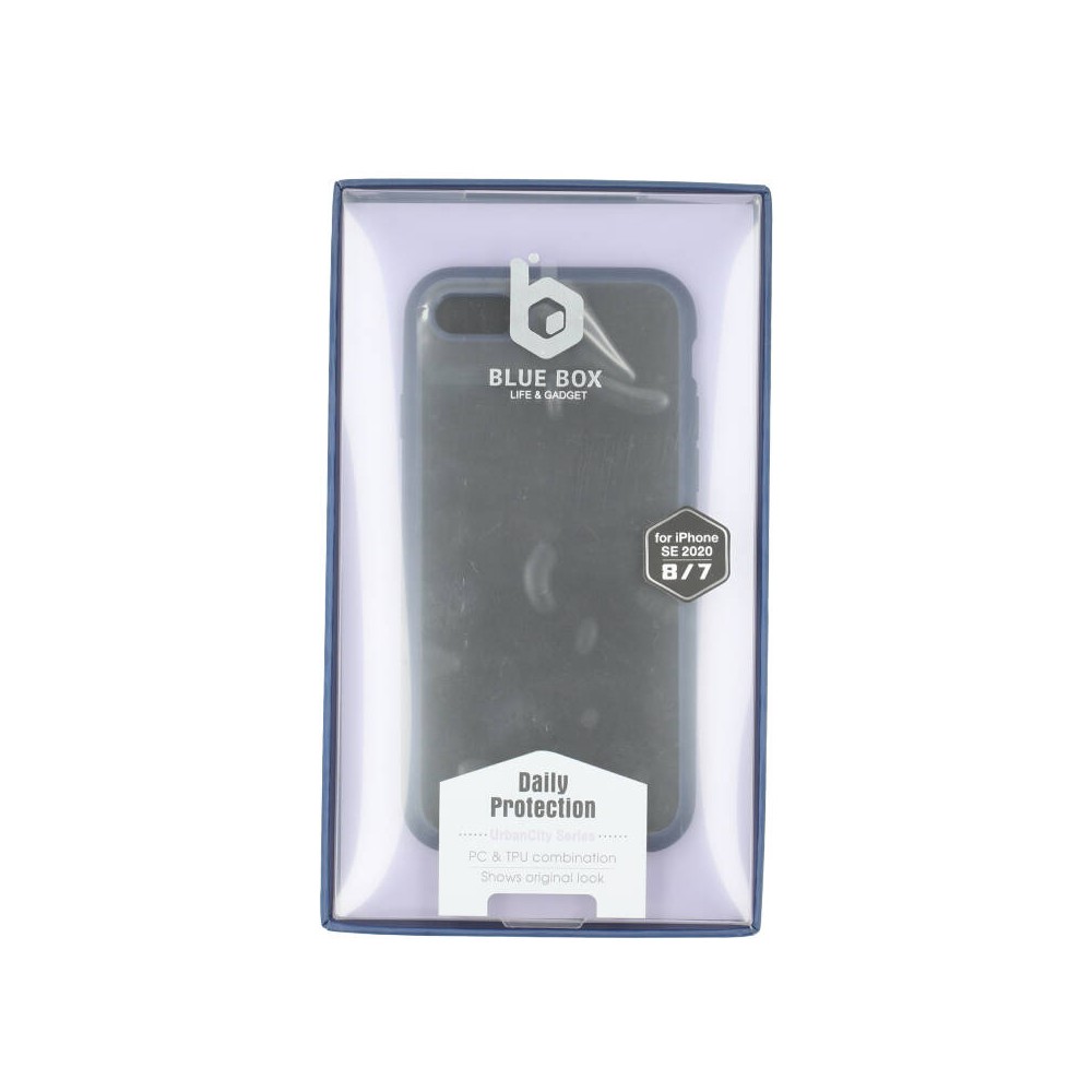 เคส iPhone SE 2020 Blue Box Rubber Clear - Navy