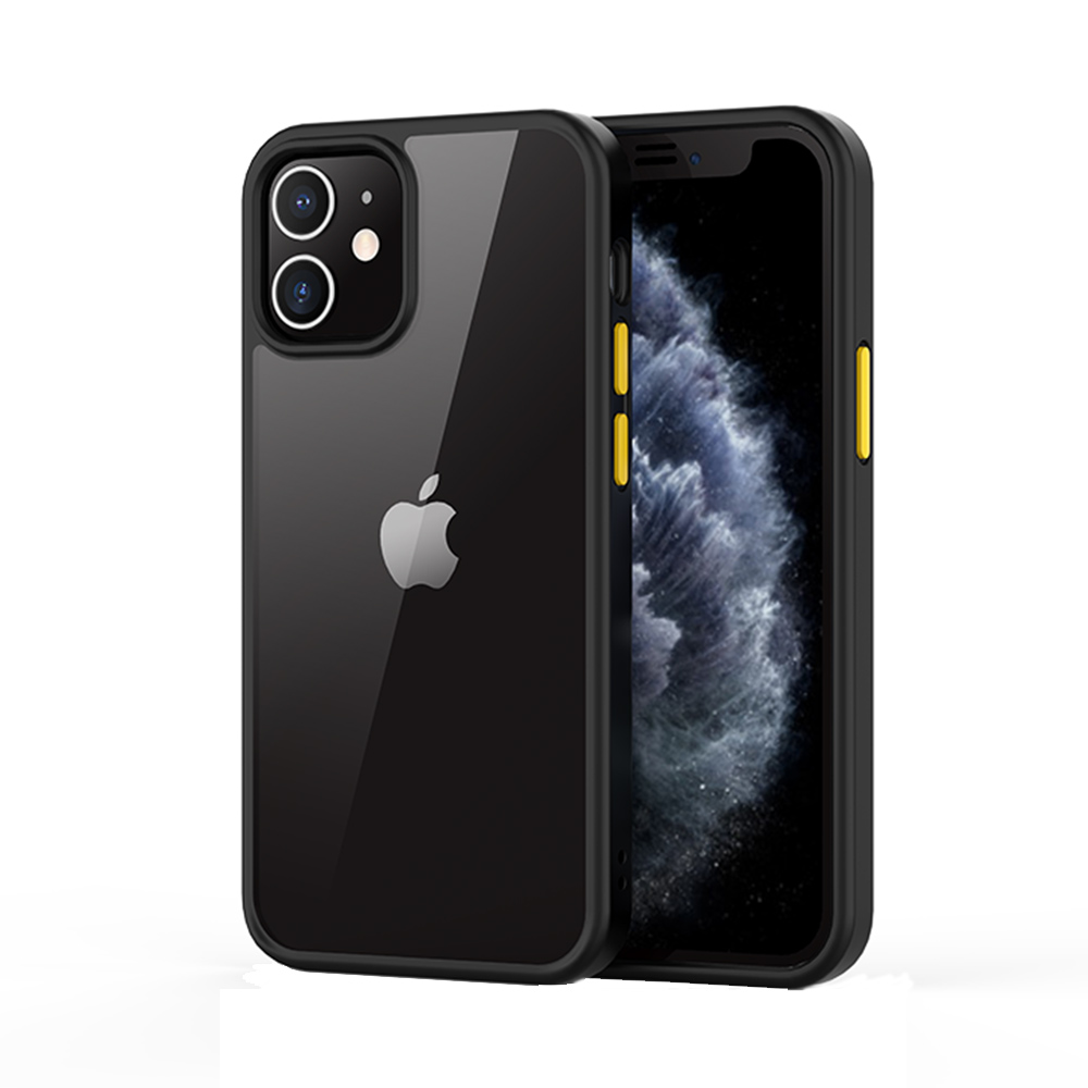 Blue Box Casing for iPhone 12 Mini (5.4) Bumper Case Clear with Black ...