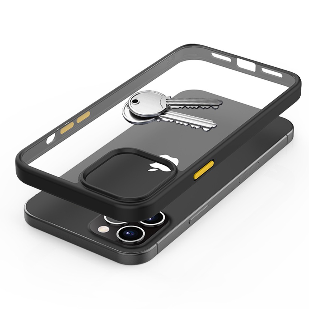 Blue Box Casing for iPhone 12 Mini (5.4) Bumper Case Clear with Black ...