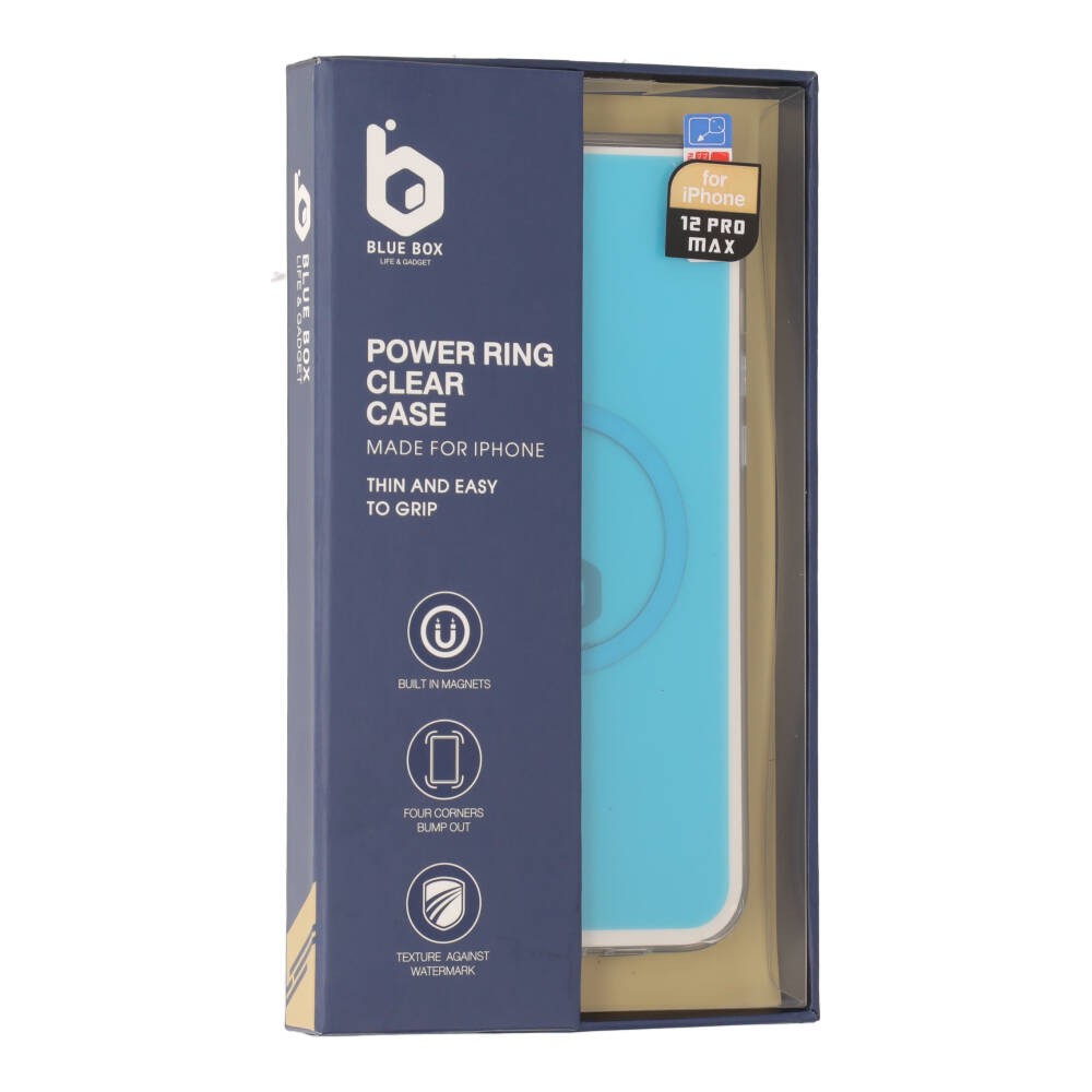 เคสไอโฟน Blue Box Casing for iPhone 12 Pro Max (6.7) Power Ring Clear