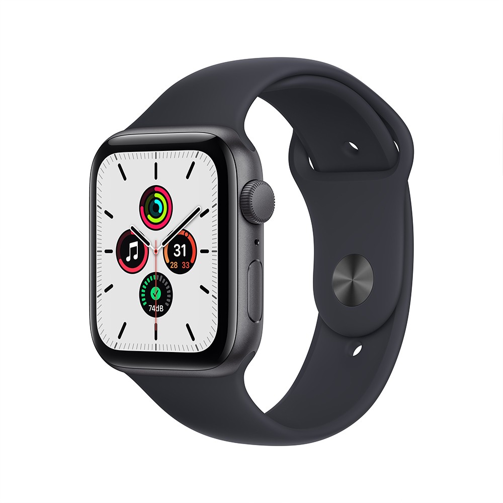 Apple Watch SE GPS 44mm Space Grey Aluminium Case With Midnight Sport 