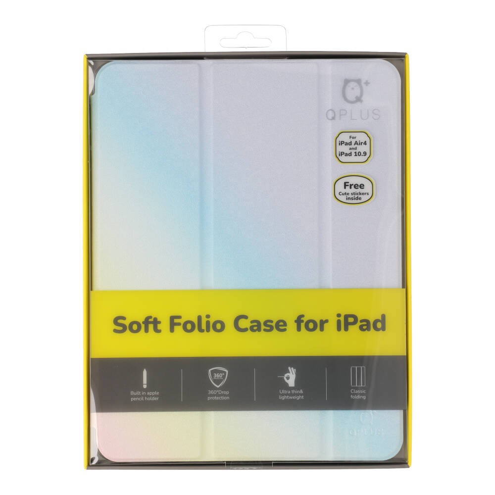 เคส QPLUS iPad Air 5 (2022) / iPad Air 4 (2020) Soft Folio Rainbow