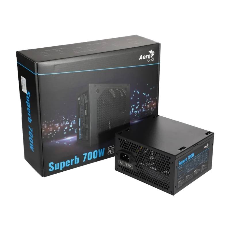 อุปกรณ์จ่ายไฟ AeroCool Power Supply Superb 700 Watt