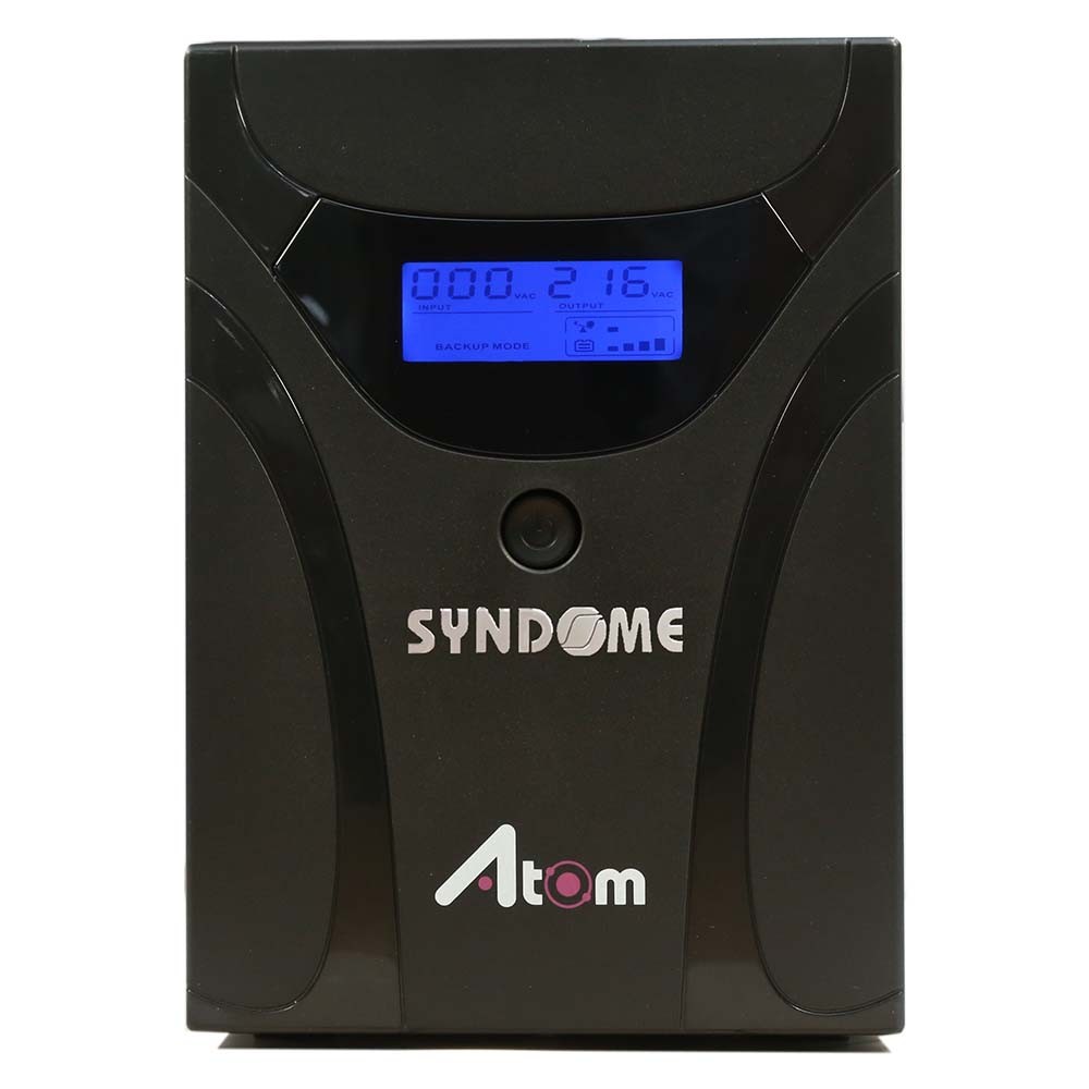 ซื้อเครื่องสำรองไฟ SYNDOME UPS ATOM 2000VA/1200W (LCD) จอ LCD แสดงสถานะ ...