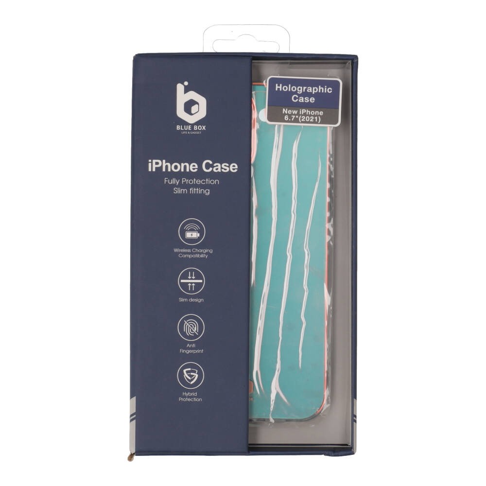 เคสไอโฟน Blue Box สำหรับ iPhone 13Pro Max (6.7) รุ่น Holographic แบบโฮ ...