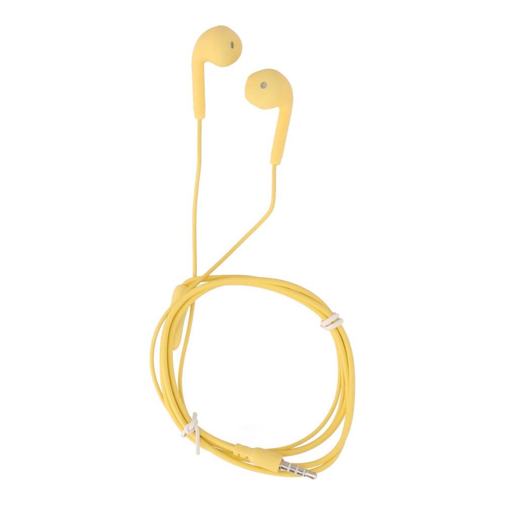 หูฟังมีสาย QPLUS Colorful Wired Headphone 3.5mm Yellow