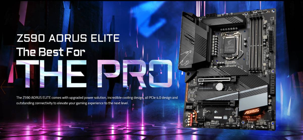 เมนบอร์ด Gigabyte Mainboard Z590 AORUS ELITE LGA 1200