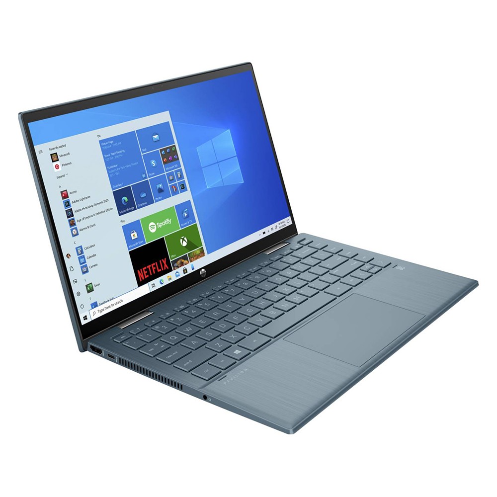 โน๊ตบุ๊ค 2 in 1 HP Notebook Pavilion X360 14-DY0123TU Blue