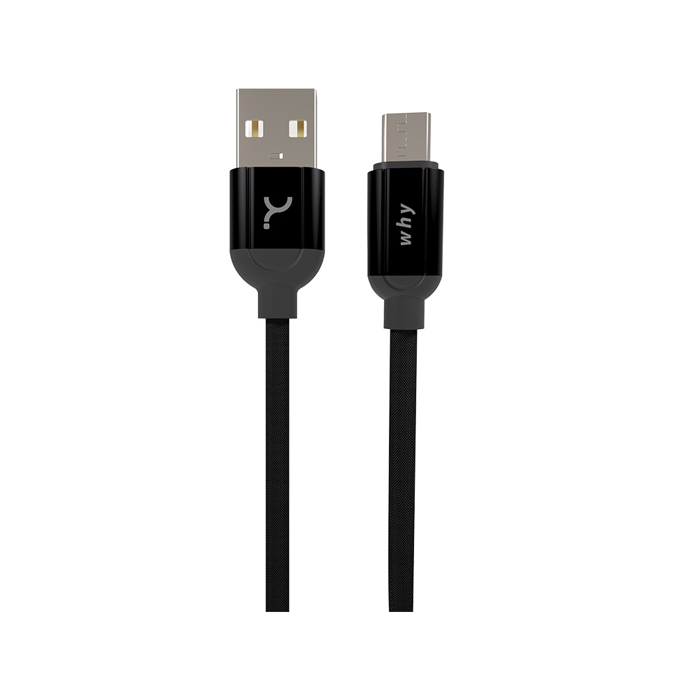สายชาร์จ WHY Micro USB Cable Alpha UC-1231A 1M. Black