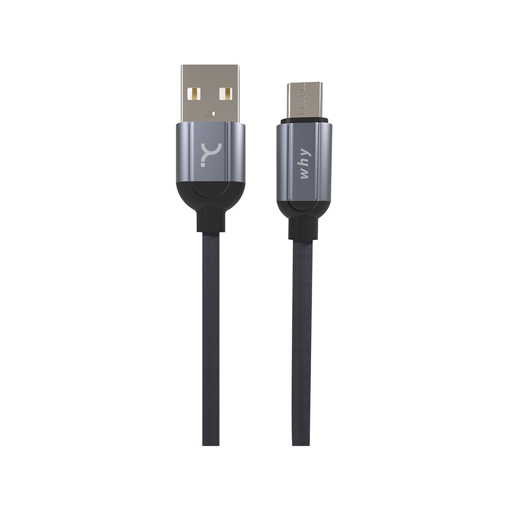 สายชาร์จ WHY Micro USB Cable Alpha UC-1231A 1M. Gray
