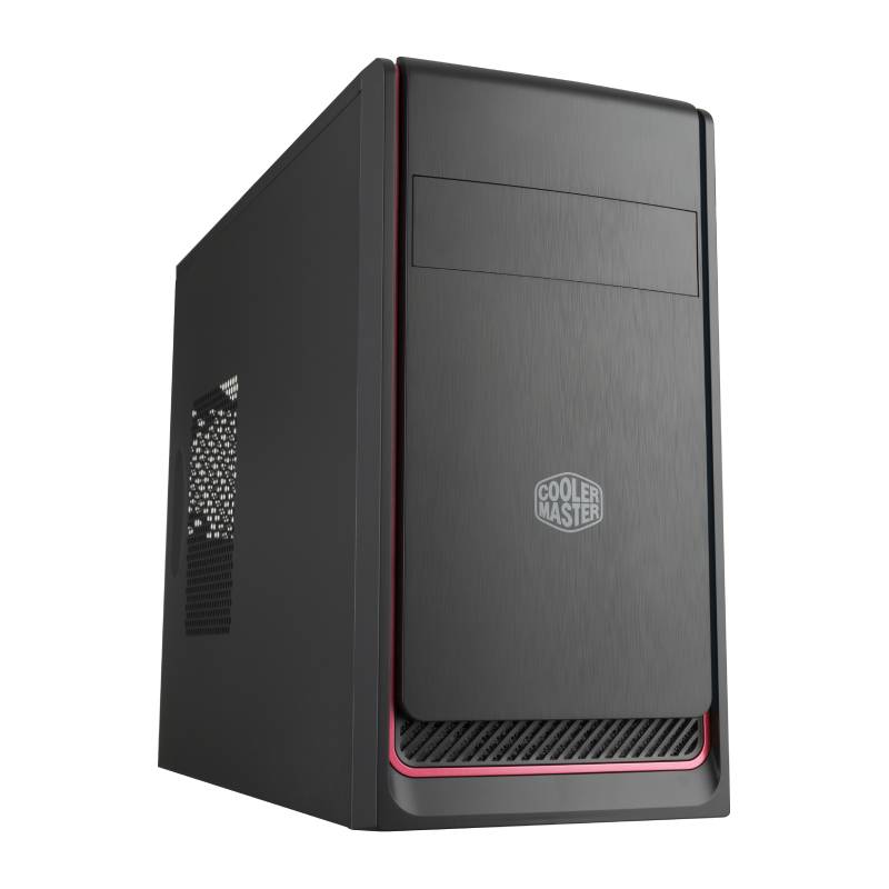 เคสคอมพิวเตอร์ Cooler Master Computer Case MasterBox E300L Black - Red Trim