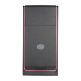 เคสคอมพิวเตอร์ Cooler Master Computer Case MasterBox E300L Black - Red Trim