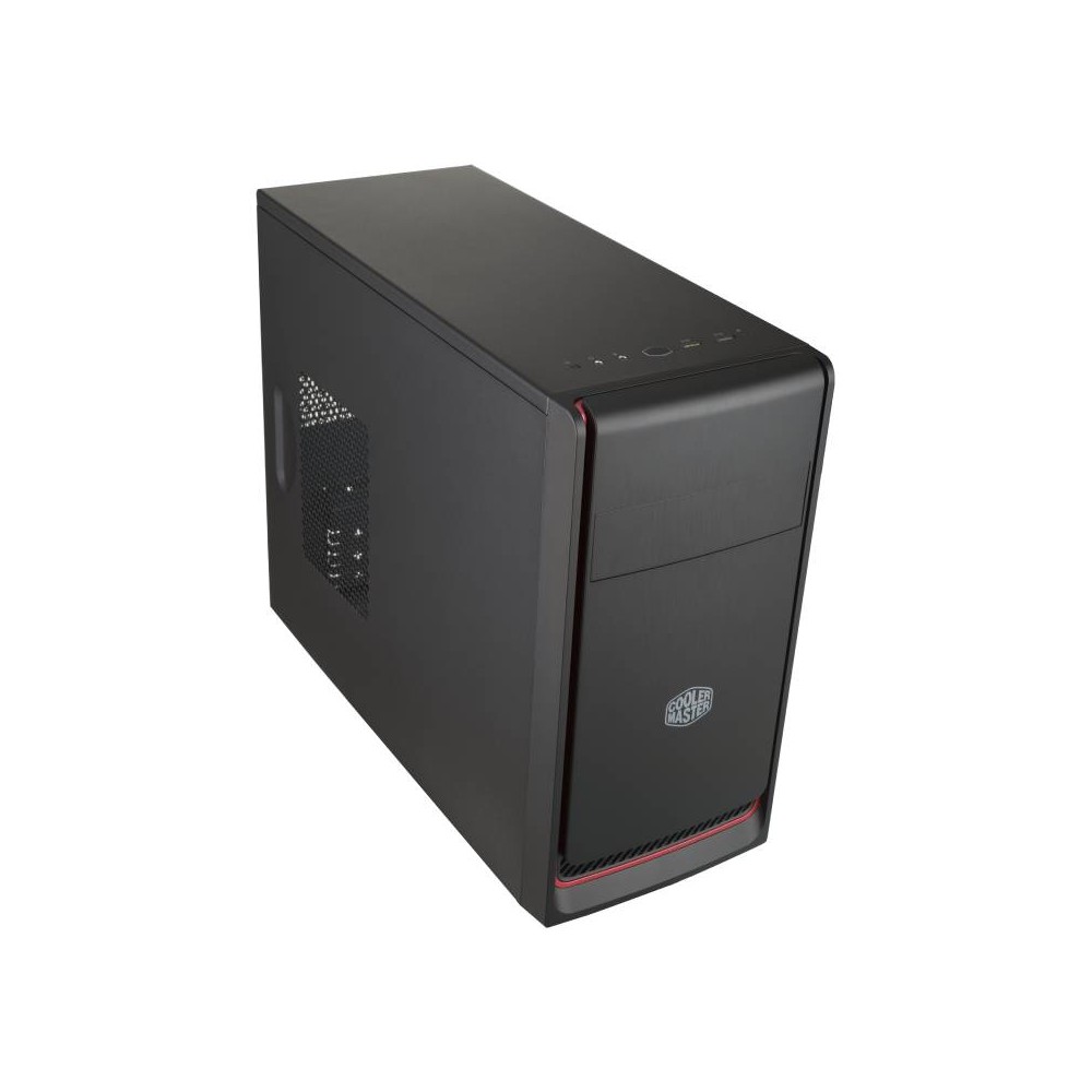 เคสคอมพิวเตอร์ Cooler Master Computer Case MasterBox E300L Black - Red Trim