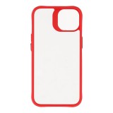 เคสไอโฟนจาก TECHPRO รุ่น TPU Button สำหรับ iPhone 13 (6.1) สี Red with Black Button