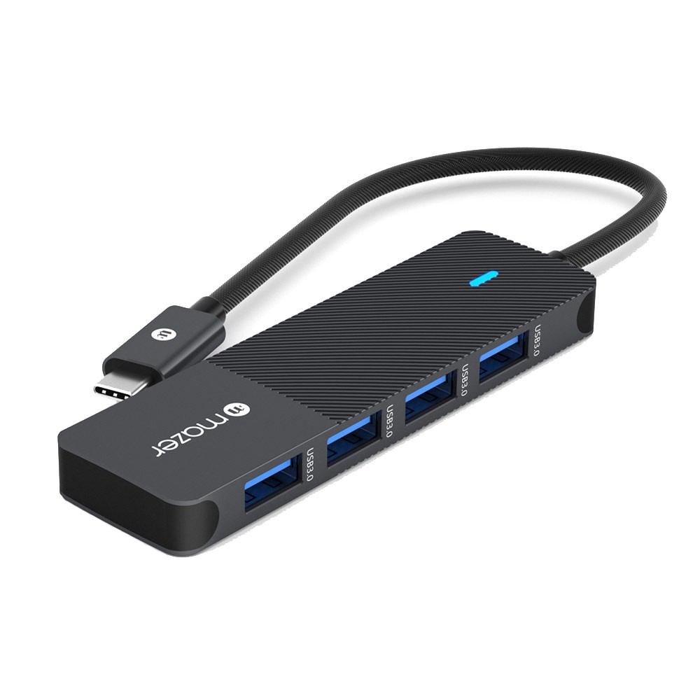 Mazer Port Hub 4-in-1 USB-C to USB3.0 (M-UC2MULTI7000-BK) Black