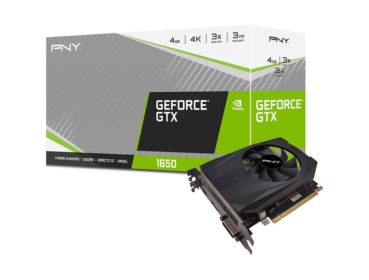 กราฟฟิคการ์ด PNY VGA GTX 1650 Single Fan 4GB GDDR6 128-bit