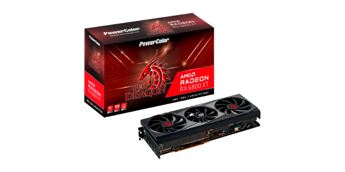 กราฟฟิคการ์ด POWER COLOR VGA Red Dragon AMD Radeon RX 6800 XT 16GB ...