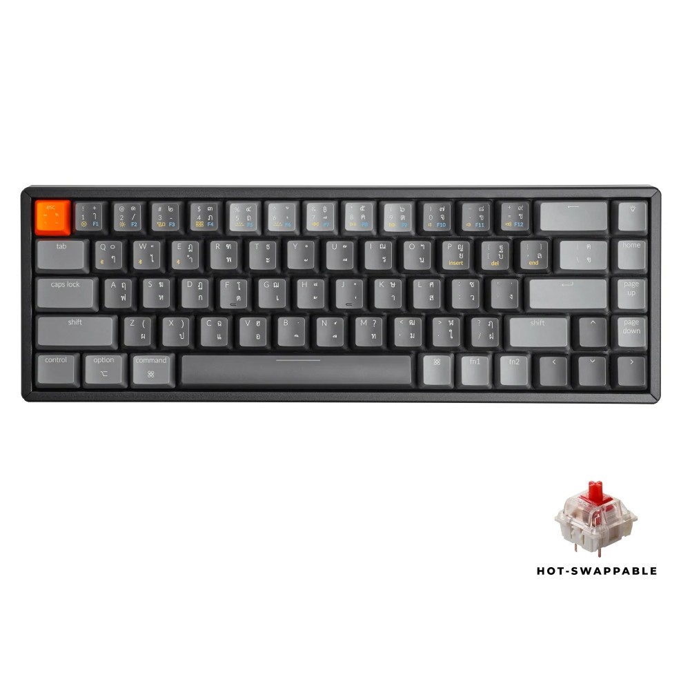 คีย์บอร์ดเกมมิ่ง Keychron Gaming Keyboard K6 Wireless Mechanical ...