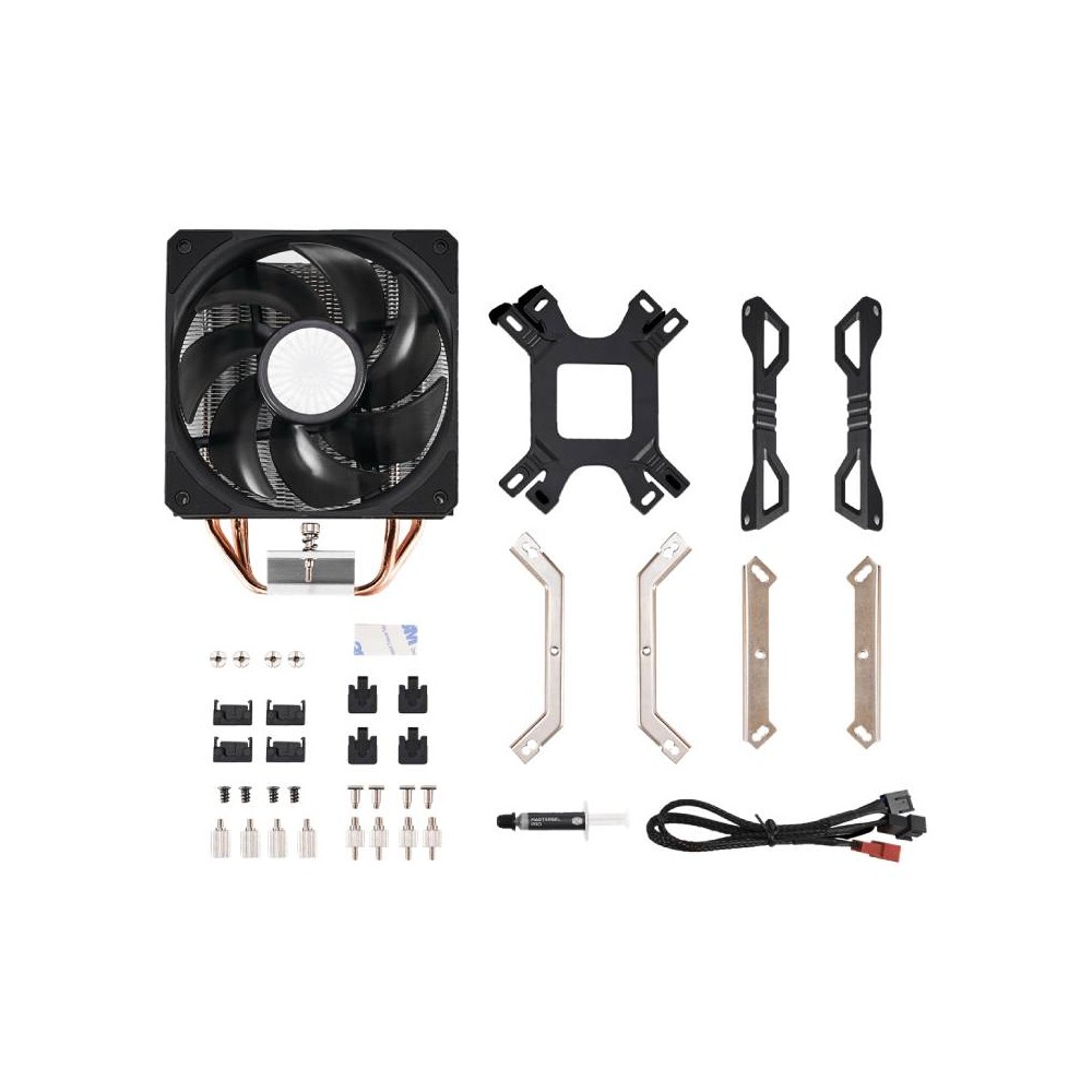 พัดลมระบายความร้อนซีพียู Cooler Master Air Cooler Hyper 212 EVO V2 Black