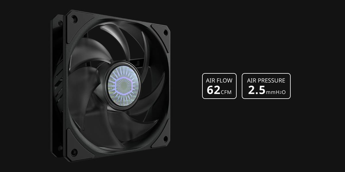 พัดลมระบายความร้อนซีพียู Cooler Master Air Cooler Hyper 212 EVO V2 Black