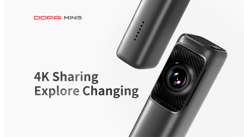 กล้องติดรถยนต์ Xiaomi CarDashCam DDPAI Mini 5 Dash Cam 4K