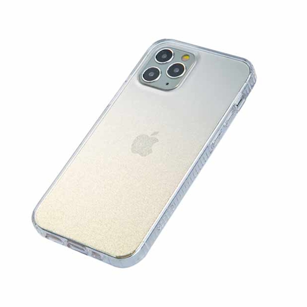 Blue Box Casing for iPhone 12 Pro Max (6.7) Glitter Case Clear Gold