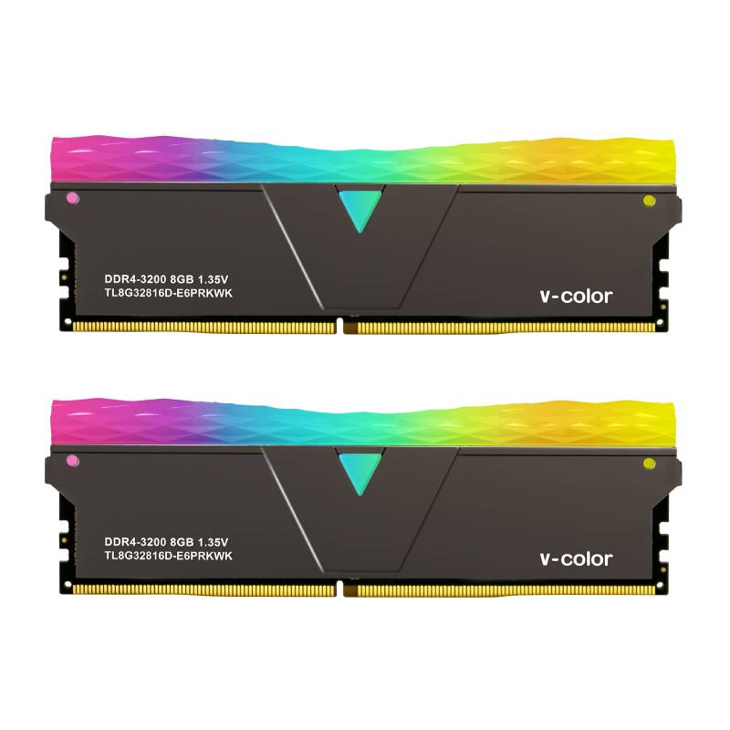 แรมพีซี v-color Ram PC DDR4 16GB/3200MHz CL16 (8GBx2) Prism Pro RGB ...