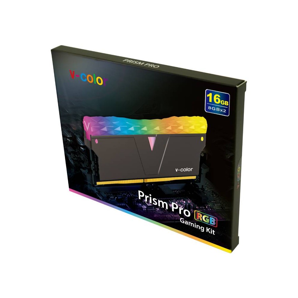 แรมพีซี v-color Ram PC DDR4 16GB/3200MHz CL16 (8GBx2) Prism Pro RGB ...
