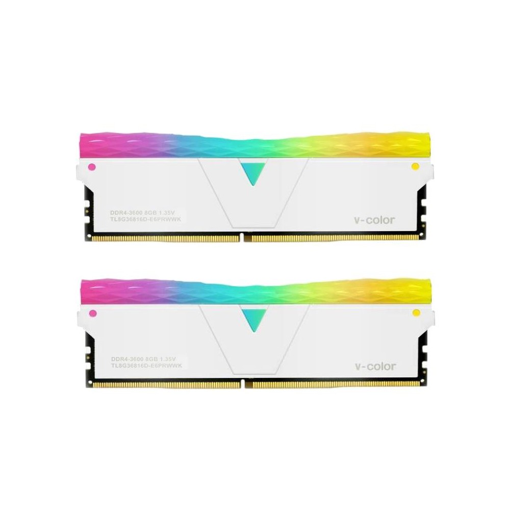 แรมพีซี v-color Ram PC DDR4 16GB/3600MHz CL18 (8GBx2) Prism Pro RGB ...