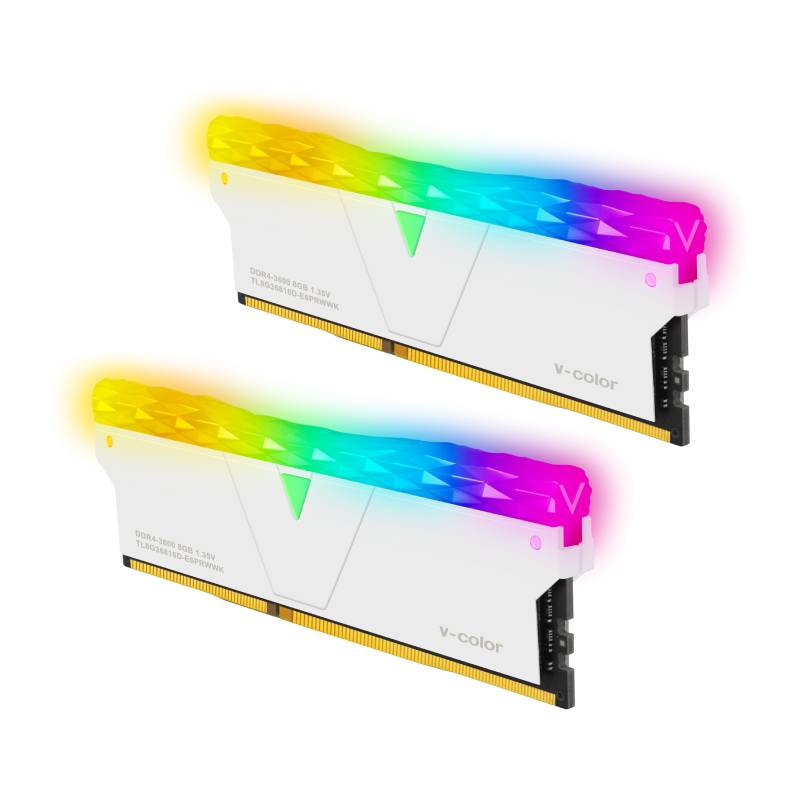 แรมพีซี v-color Ram PC DDR4 16GB/3600MHz CL18 (8GBx2) Prism Pro RGB ...