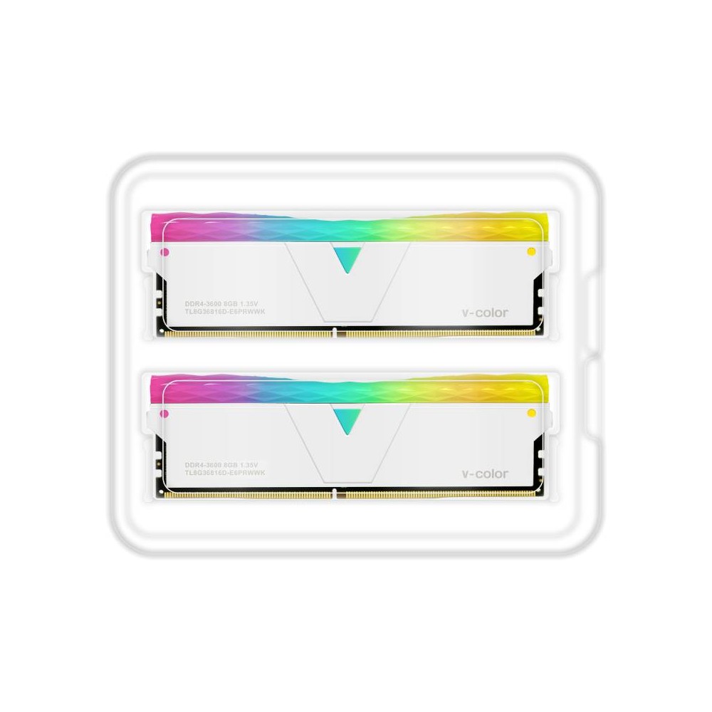 แรมพีซี v-color Ram PC DDR4 16GB/3600MHz CL18 (8GBx2) Prism Pro RGB ...